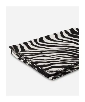 Dolce & Gabbana Dolce Gabbana Zebra Printed Blanket