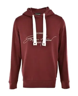 Emporio Armani Logo Hooded Sweater - Red
