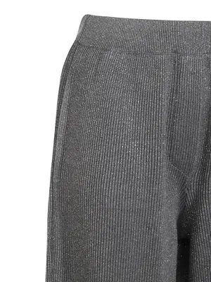 Brunello Cucinelli Elasticated Waist Ribbed Trousers