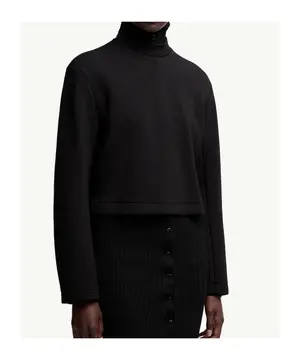 Moncler Crewneck Sweatshirt With Stand-up Collar