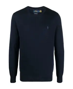 Polo Ralph Lauren Crewneck Jumper With Embroidered Pony - Black