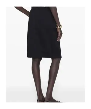ANINE BING Zaire Midi Skirt With Front Button Fastening