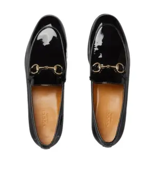 Gucci Jordaan Zlip-on Loafers With Horsebit Detail - Black