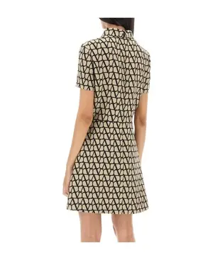 Valentino Garavani Vlogo Signature Short-sleeve Dress