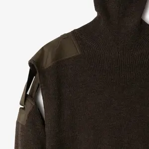 Burberry Detachable-sleeve Roll-neck Knitted Jumper - Black