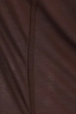 Rick Owens Athena Asymmetric Sleeveless Top - Brown