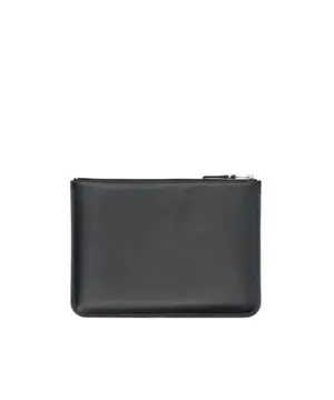 Comme Des Garçons Eyelet Detailed Zip-up Wallet