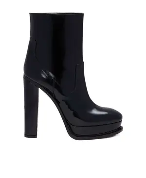 Alexander McQueen Platform Ankle Boots With High Heel