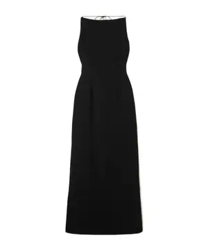 16Arlington Backless Crepe Gown With Slit