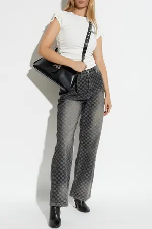 MISBHV Monogram Check Jeans - Black