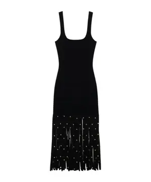 Simkhai Embellished Fringed Midi Dress