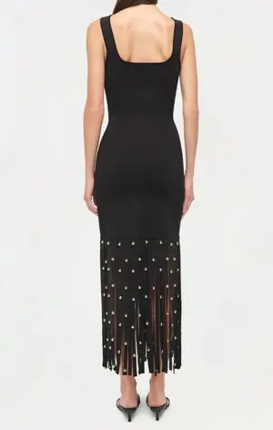 Simkhai Embellished Fringed Midi Dress