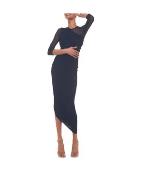 Norma Kamali One-shoulder Asymmetrical Hem Dress