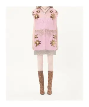 Valentino Garavani Embellished V-neck Dress