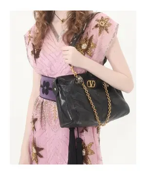 Valentino Garavani Embellished V-neck Dress