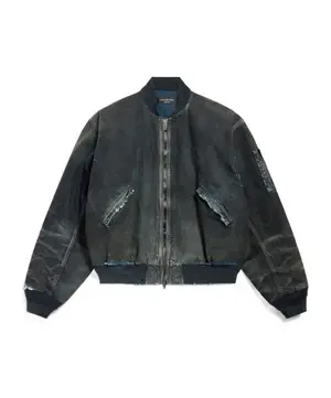 Balenciaga Distressed Bomber Jacket