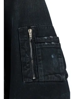 Balenciaga Distressed Bomber Jacket