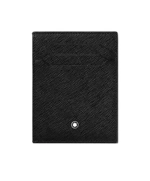 Montblanc Textured Card Holder Wallet - Black