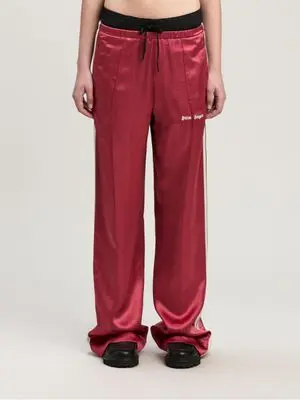 Palm Angels Logo Embroidered Straight Leg Pants