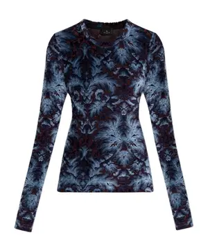 Etro Long Sleeved Graphic Top