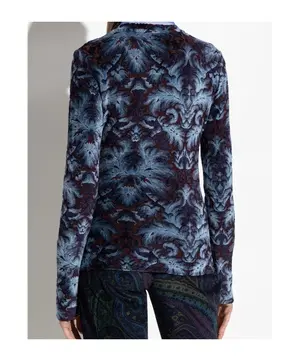 Etro Long Sleeved Graphic Top