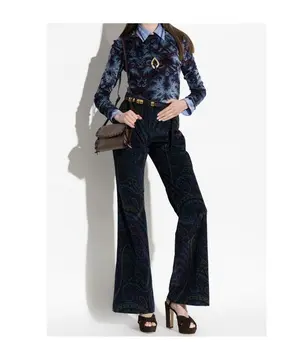 Etro Long Sleeved Graphic Top