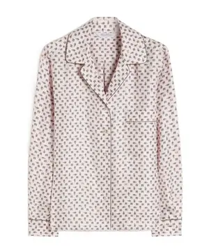 Max Mara Disco Printed Button-up Shirt - Pink