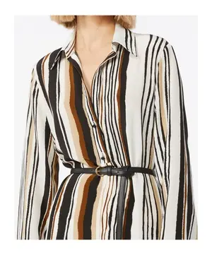 Max Mara Long Sleeve Printed Shirt Dress