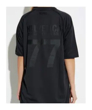 Vetements Logo Printed V-neck T-shirt