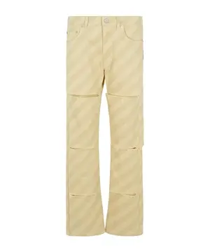 Marni Striped Straight Leg Jeans