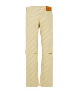Marni Striped Straight Leg Jeans
