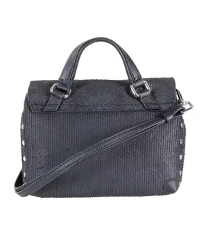 ZANELLATO Baby Postina Shoulder Bag With Twist Lock Closure - Black