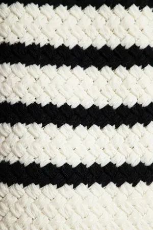 Alanui Striped Knitted Sweater With Logo Detail