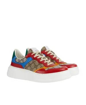 Gucci Gg Panelled Lace-up Sneakers