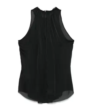 Balmain Sleeveless Ruched Top