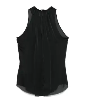 Balmain Sleeveless Ruched Top
