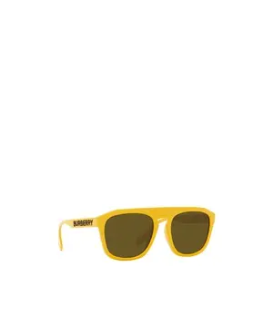 Burberry Rectangular Sunglasses With Logo Detail
