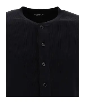 TOM FORD Fine-ribbed Logo Embroidered T-shirt
