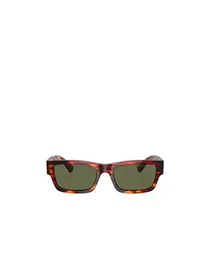 Prada Rectangular Frame Sunglasses - Green