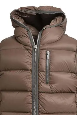 Rick Owens Quilted Hooded Down Gilet - Brown