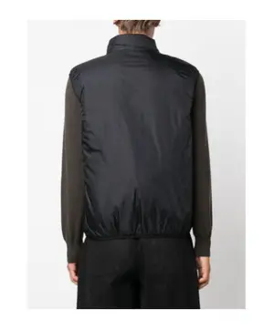Aspesi Stand Collar Vest - Black