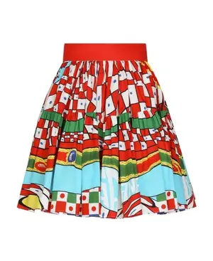 Dolce & Gabbana Graphic Print Pleated Skirt