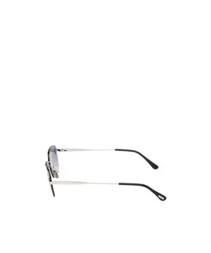 TOM FORD Rimless Rectangle Frame Sunglasses - Blue