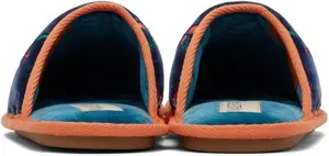 Valentino Garavani Velvet Graphic Slingback Slippers