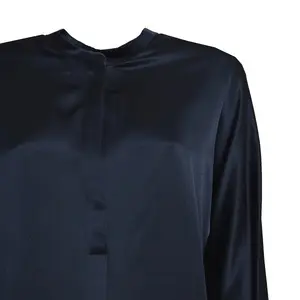 Vince Open Neck Long-sleeved Blouse