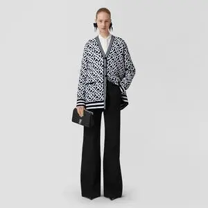 Burberry Monogram Pattern Cardigan