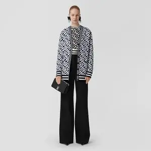 Burberry Monogram Pattern Cardigan