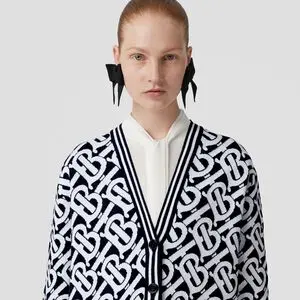 Burberry Monogram Pattern Cardigan