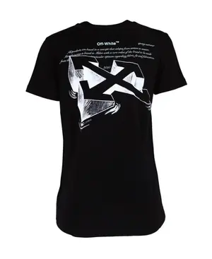 Off-White Graphic Print Cotton T-shirt