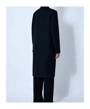 TOTEME Straight Hem Tailored Coat - Black